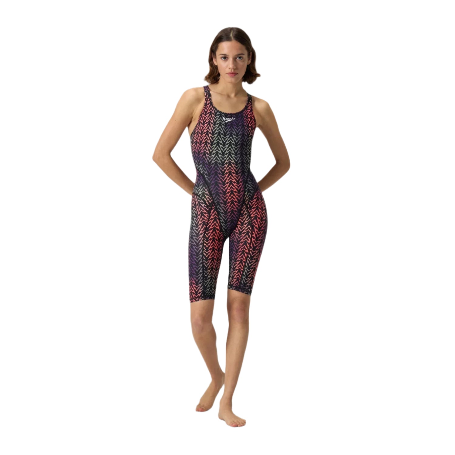 Speedo Tech Suits Kneeskin Vanquisher Printed Black – goswim.ca