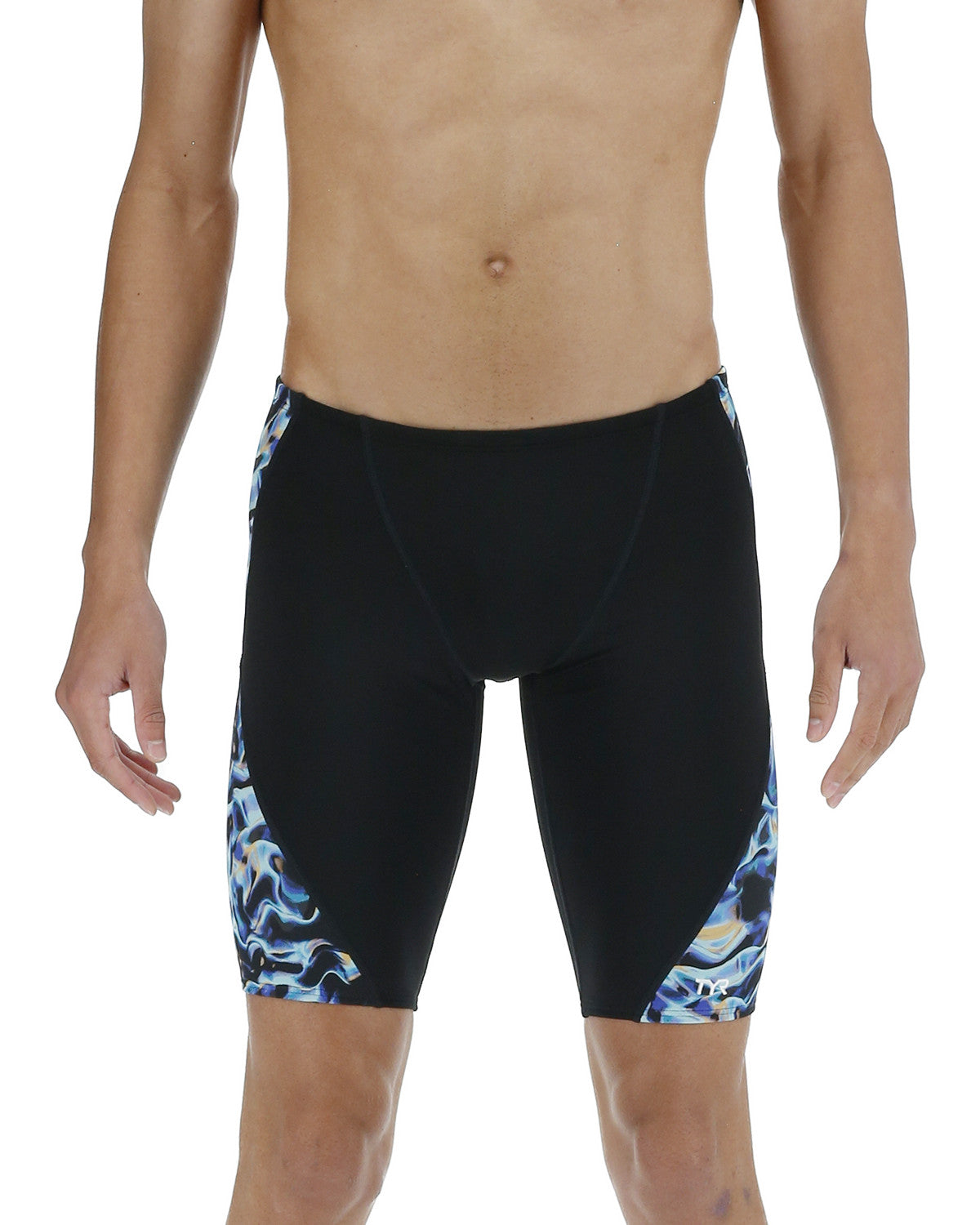 TYR Jammer Durafast Elite Blade Splice Print Energia/Blue – goswim.ca