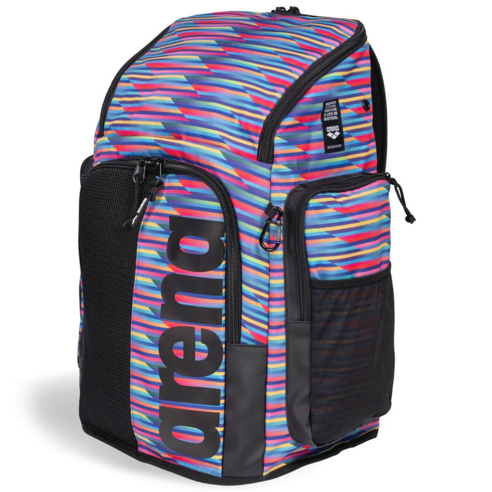 Arena Backpack SpiKy III 45 Allover - Racing Stripes – goswim.ca